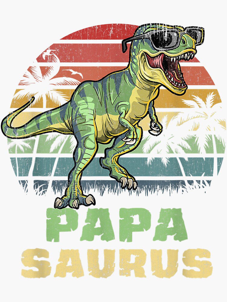 "Papasaurus T Rex Dinosaur Papa Saurus Family Matching, Team, For Boys ...
