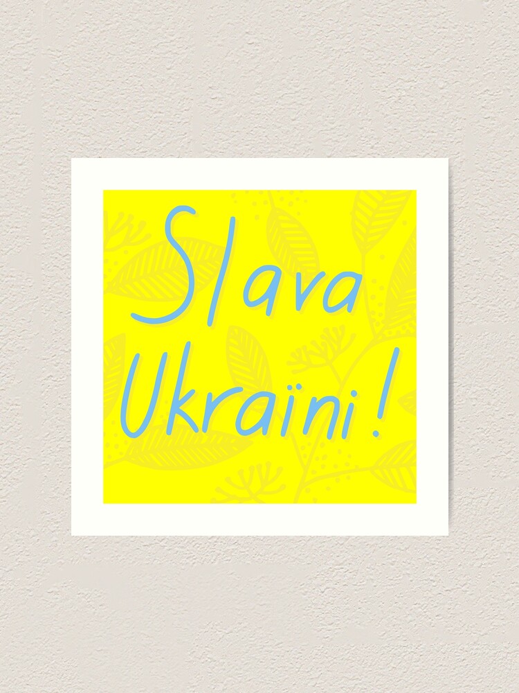 "Slava Ukraini hand drawing" Art Print for Sale by akstinaite | Redbubble