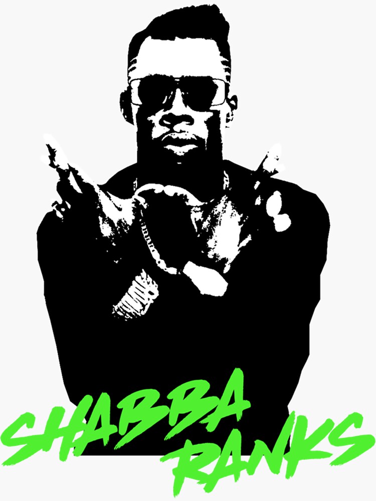 "shabba ranks dark art " Sticker for Sale by CrytalLittle999 | Redbubble