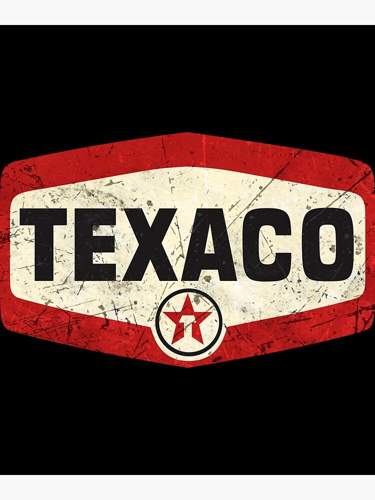 "Texaco Motor Vintage Car Oil Sticker" Poster for Sale by daubsvnemami ...