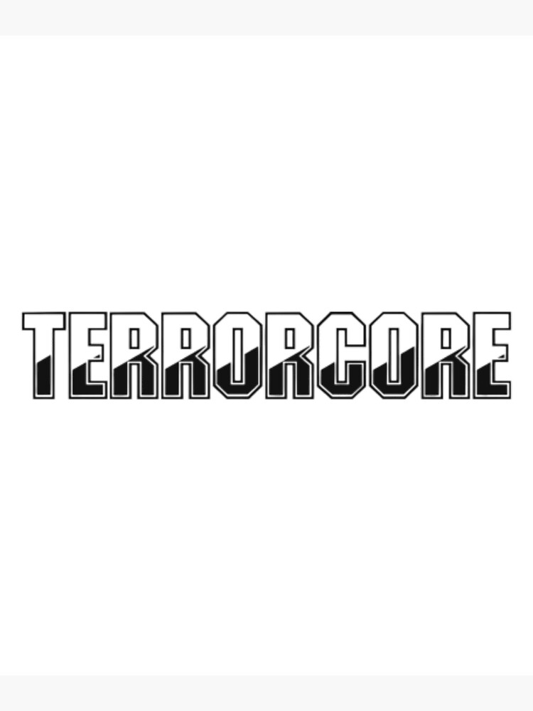 "Terrorcore Hardcore Music Black And White" Poster for Sale by ...
