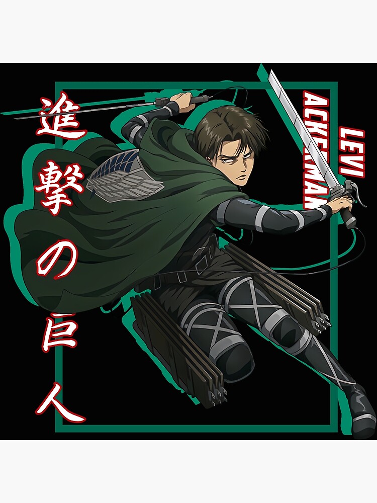 "Attack On Titan - Levi Ackerman - Shadow Design #m24" Poster for Sale ...