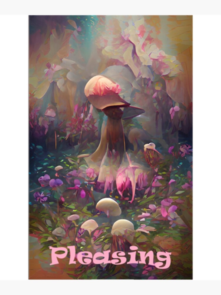 "pleasing shroom bloom - Art Made By AI " Poster for Sale by ...
