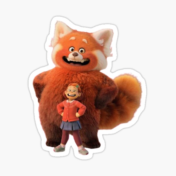 "Cute Turning Red Panda" Sticker by OliveWilkinson | Redbubble