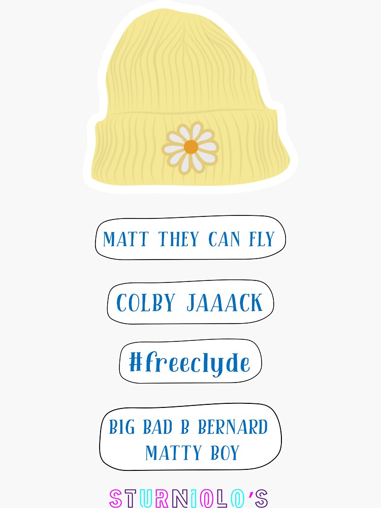 "Sturniolo Triplets Stickers, Chris yellow beanie Sticker, Matt they ...