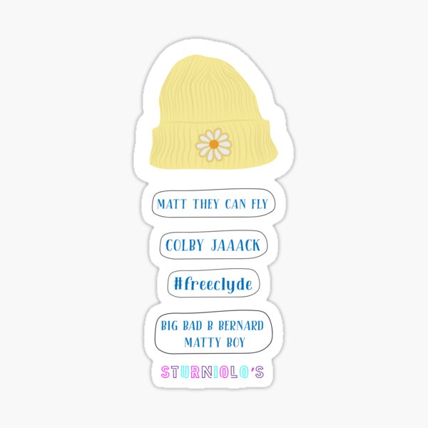 "Sturniolo Triplets Stickers, Chris yellow beanie Sticker, Matt they ...