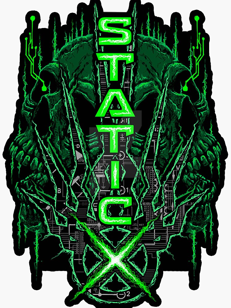 "Static-X" Sticker by breachclaim2 | Redbubble
