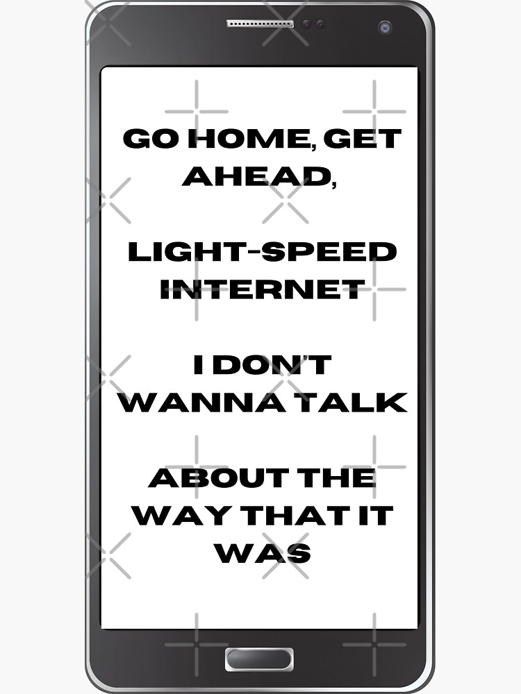 "its not the same as it was" Sticker for Sale by chocolatefood12 ...