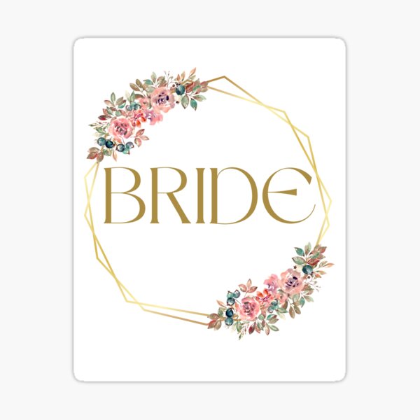 "bride" Sticker by KVAdesign | Redbubble