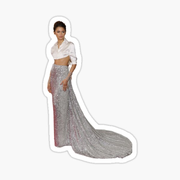 " Zendaya in custom Valentino Oscar's 2022 Celebrity" Sticker for Sale ...