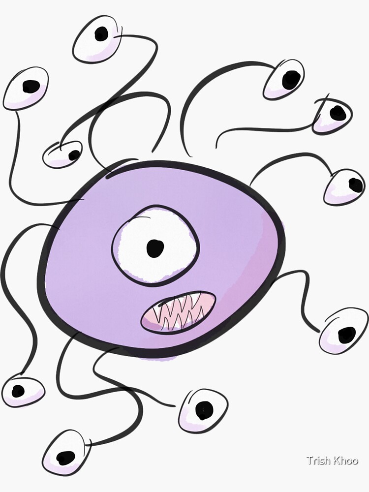 "A friendly beholder" Sticker for Sale by hogfish | Redbubble