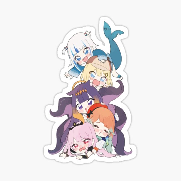"Cute Hololive " Sticker by MustardYard | Redbubble