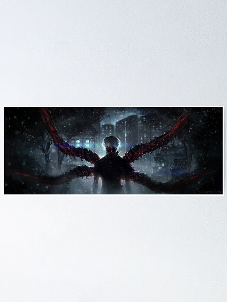 "tokyo ghoul, ken kaneki, anime, darkness, demon" Poster for Sale by ...