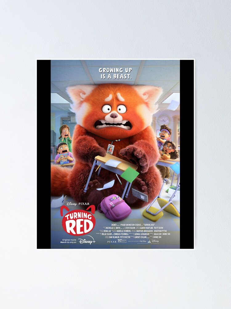 "Turning Red Grow Up" Poster by OliveWilkinson | Redbubble