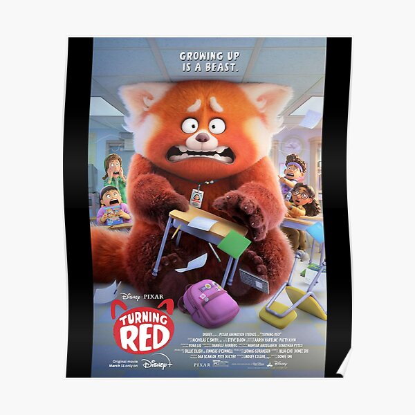 "Turning Red Grow Up" Poster by OliveWilkinson | Redbubble