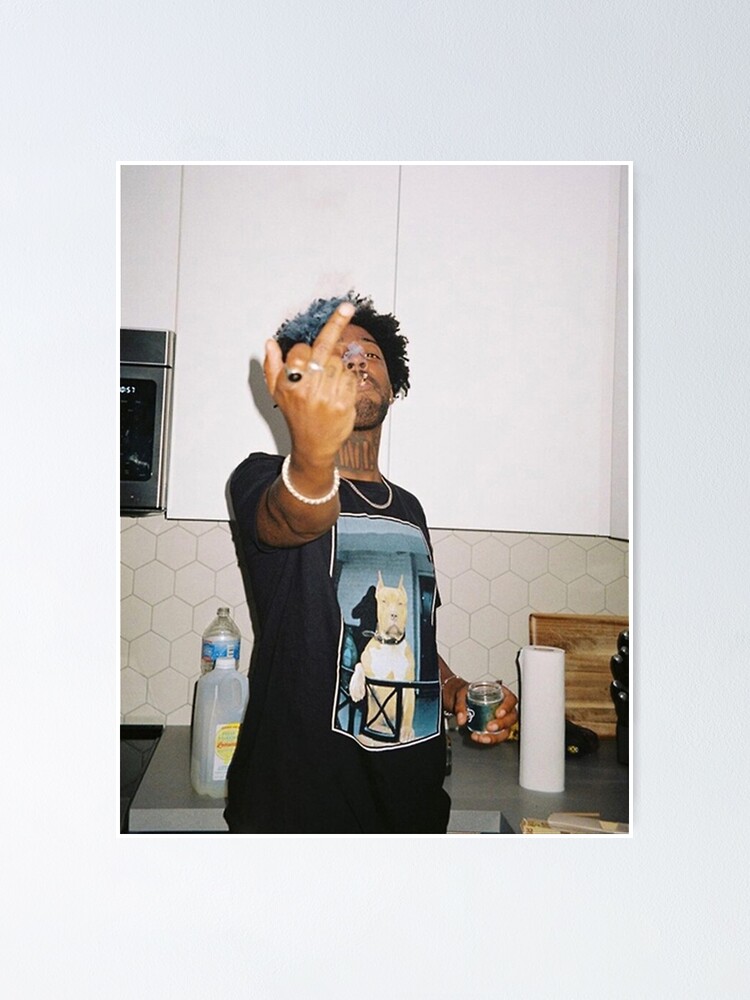 "Brent Faiyaz middle finger Rap Hip Hop Music" Poster by corralbarbara ...