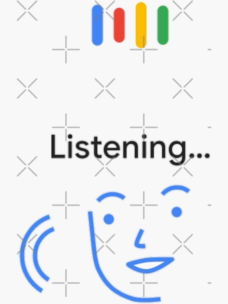 "Listening" Sticker by YEREMEAS | Redbubble