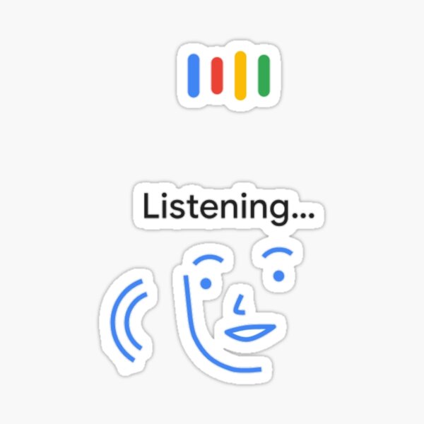 "Listening" Sticker by YEREMEAS | Redbubble