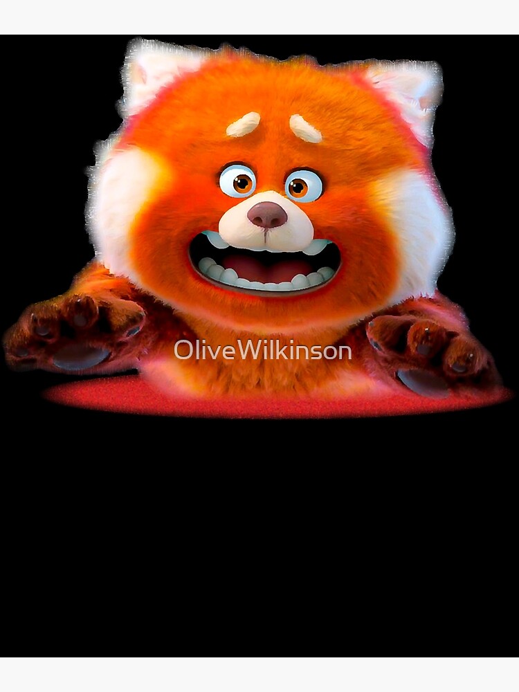 "Turning Red Turning Red Art Turning Red Help Me!" Poster by ...