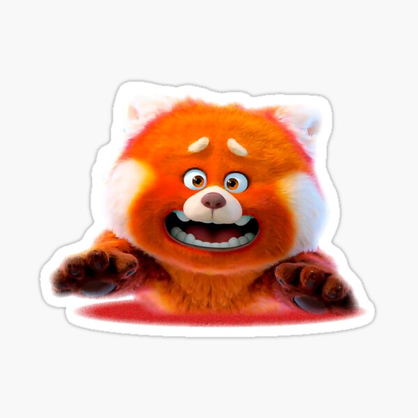 "Turning Red Turning Red Art Turning Red Help Me!" Sticker by ...