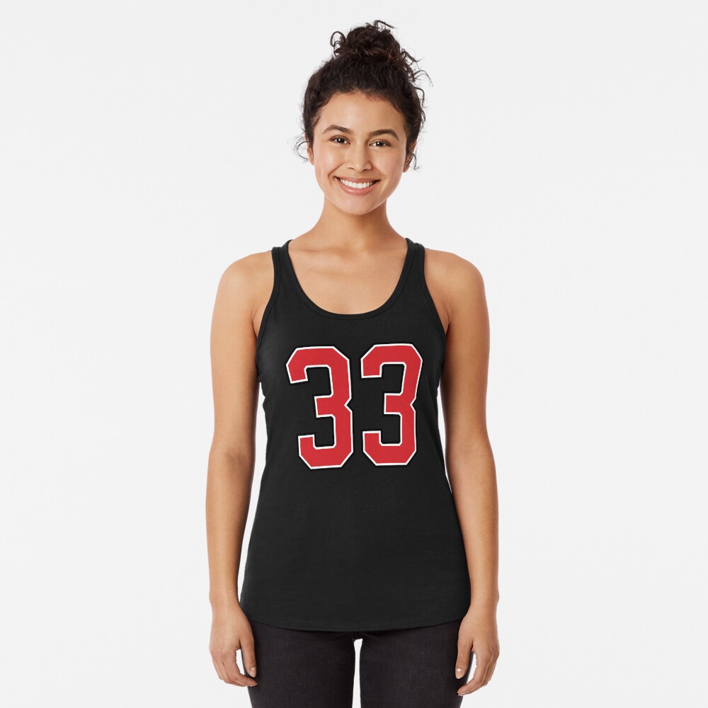 "Sports Number 33, red black color lucky sport thirty three" Sticker ...