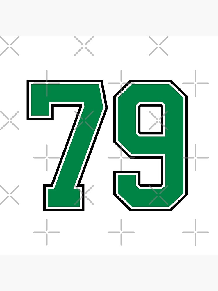 "79 number, green lucky sports seventy nine" Poster for Sale by ...