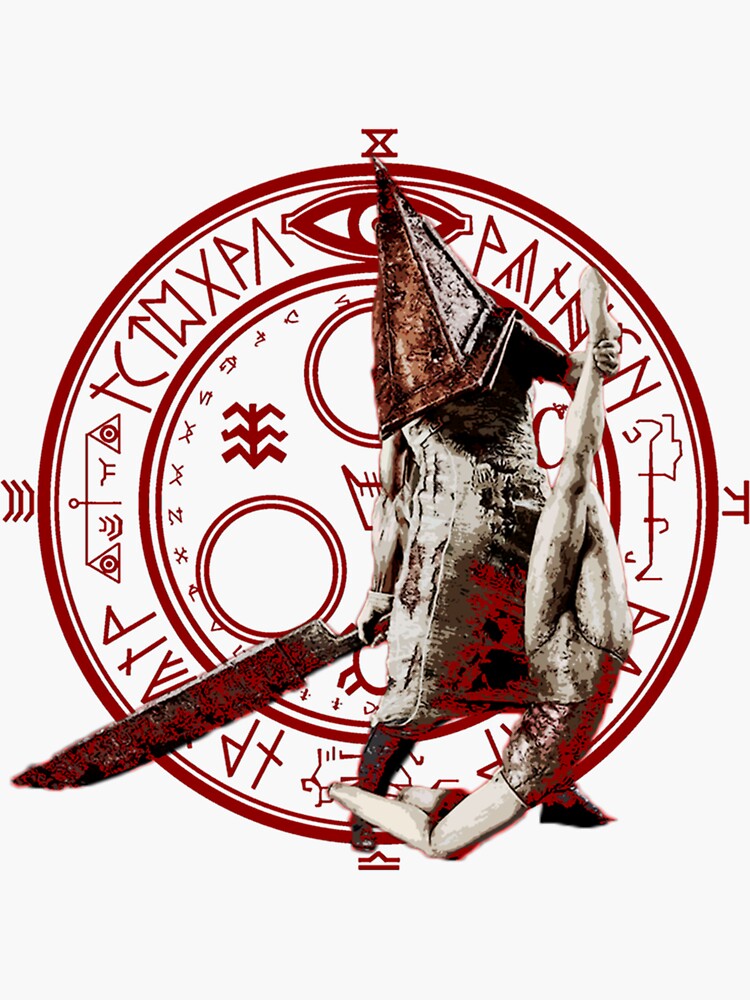 "pyramid head" Sticker for Sale by Johannlilah | Redbubble