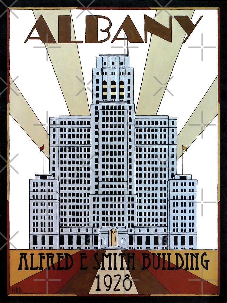 Póster «El edificio Alfred E Smith, Albany, NY, obras de arte ...