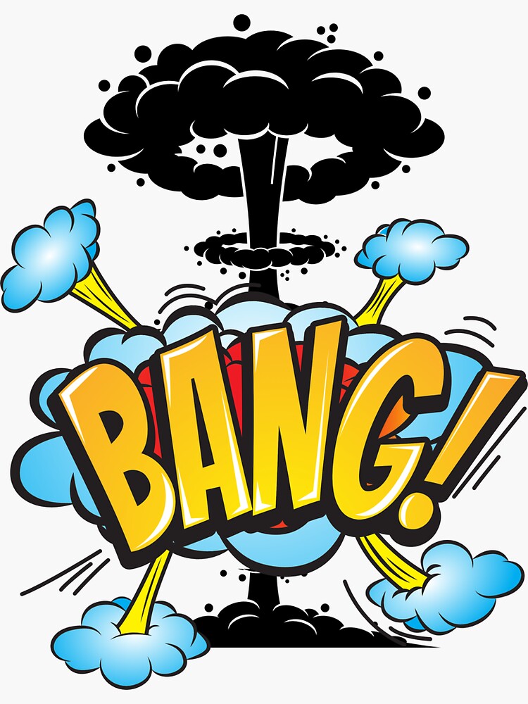 "bang" Sticker by catoo666 | Redbubble