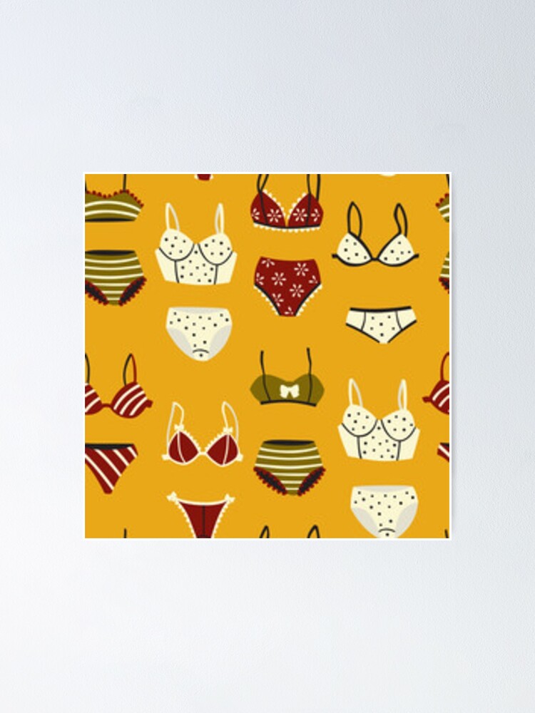 "Ladies lingerie and Underwear patterns" Poster for Sale by ...