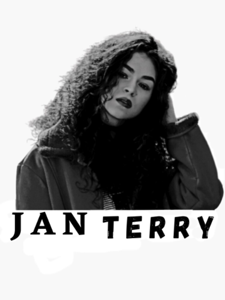 "Jan terry " Sticker by Apparel104 | Redbubble