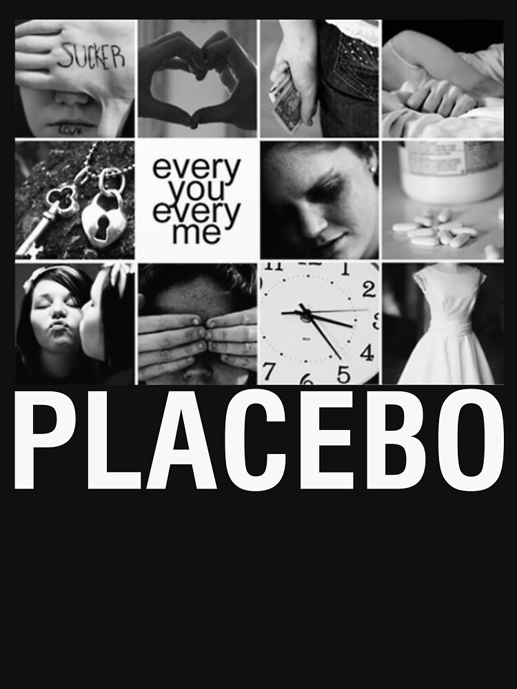 "PLACEBO BAND" T-shirt for Sale by ristyhis | Redbubble | placebo t ...