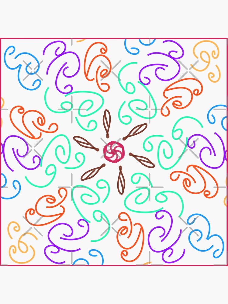 "Wiggly" Sticker by Adnaj | Redbubble