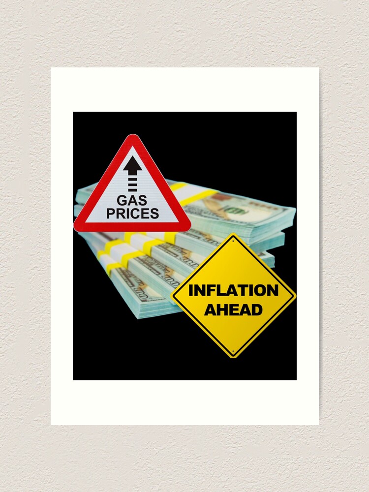 Impression artistique « Inflation élevée des prix du gaz Inflation ...
