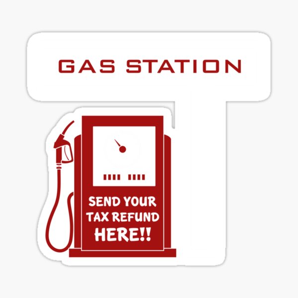 "Send your tax refund here " Sticker by britneyhanson | Redbubble