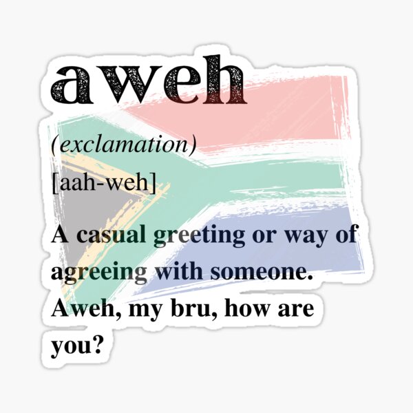 "Aweh" Sticker for Sale by MerWishes | Redbubble