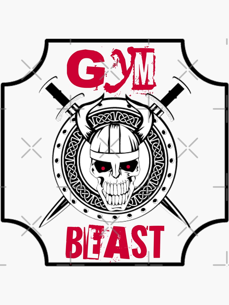 "Gym Beast" Sticker by IDTees | Redbubble