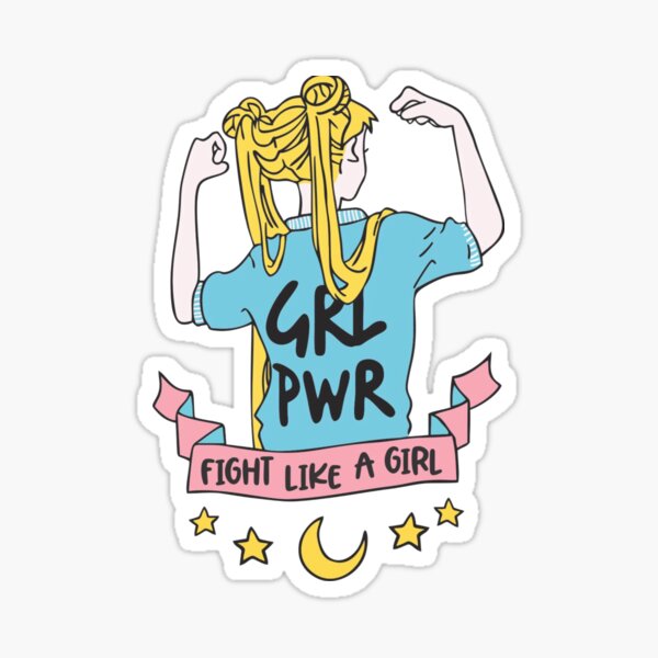 "Girl Power " Sticker by TheFullArt | Redbubble