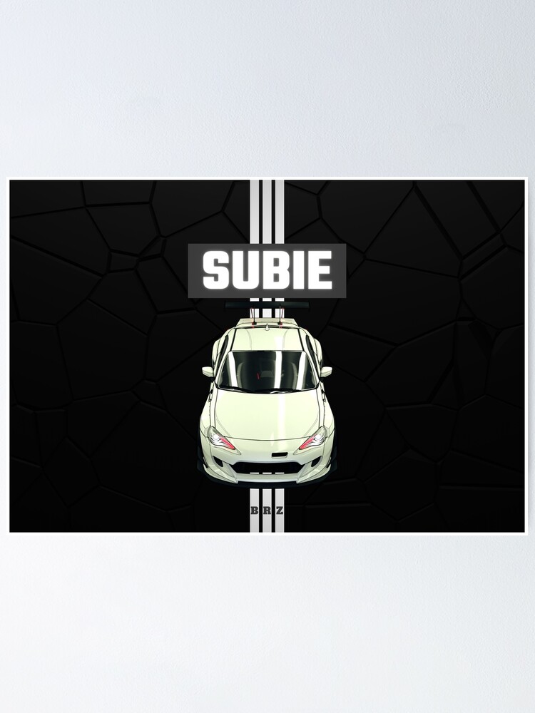 Póster «Car Fan art, Car guy, Car girl jdm Car addict, White Subie Gang ...