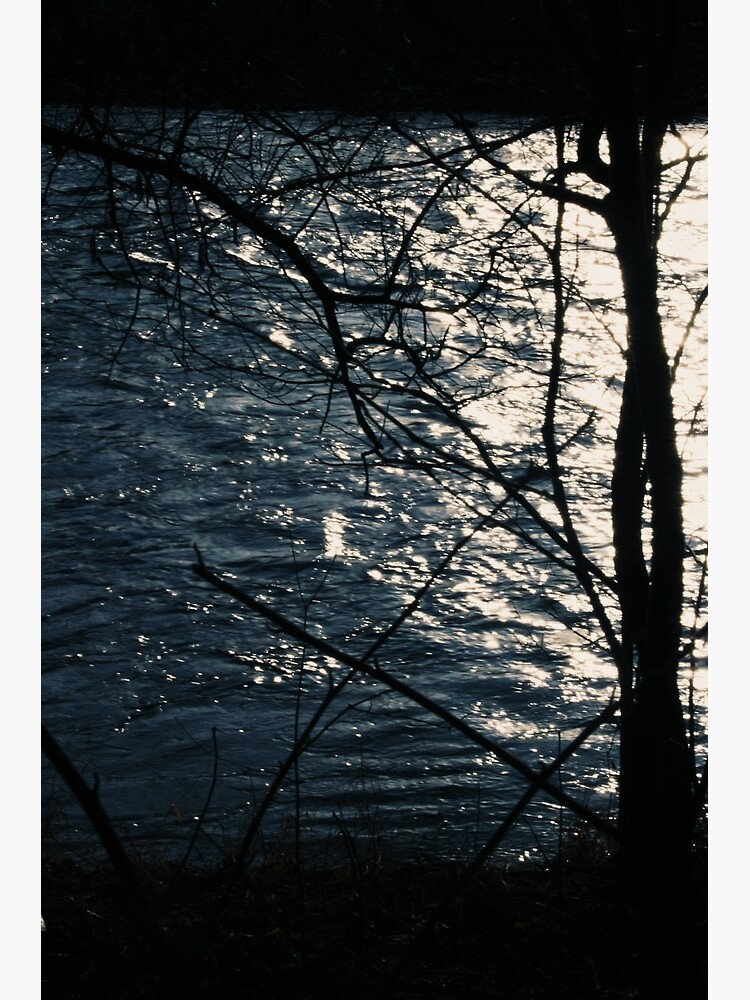 "Deep blue view of the river" Poster for Sale by LuxorArtz | Redbubble