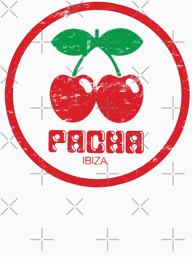 "PACHA IBIZA Distressed cherry " T-shirt for Sale by savethetshirt ...