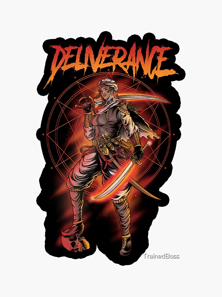 "Deliverance Woman Warrior Sticker" Sticker by TrainedBoss | Redbubble