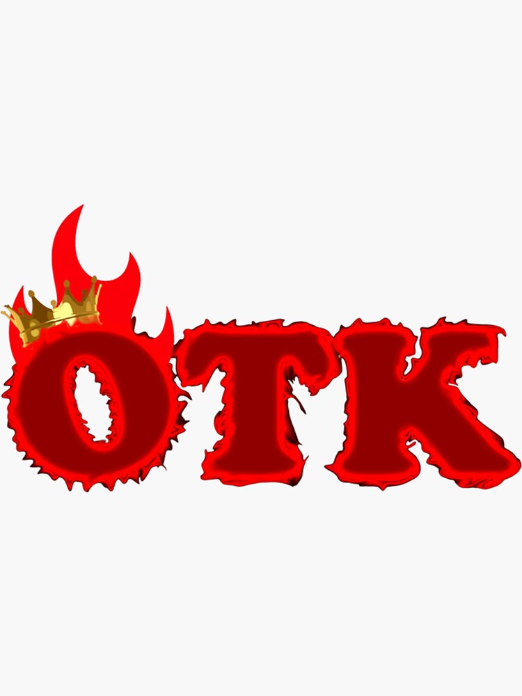 "OTK - ONE TRUE KING Gaming " Sticker by Nuansabenin99 | Redbubble