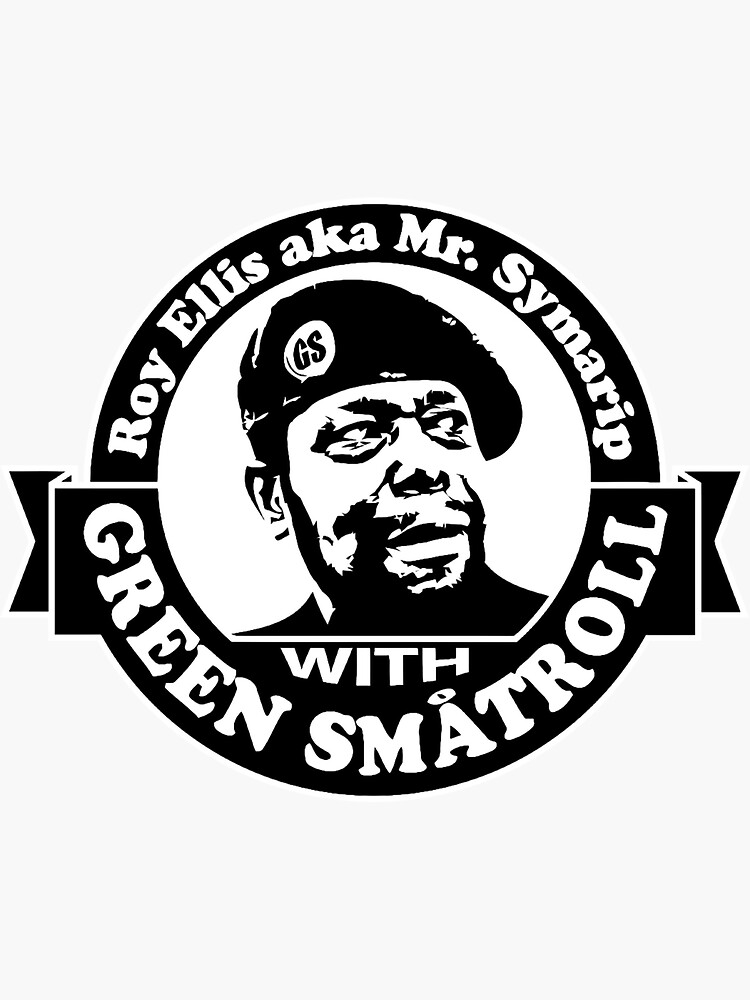"SKA Music Roy Ellis - aka- Mr Symarip" Sticker by GrubbsMarie | Redbubble