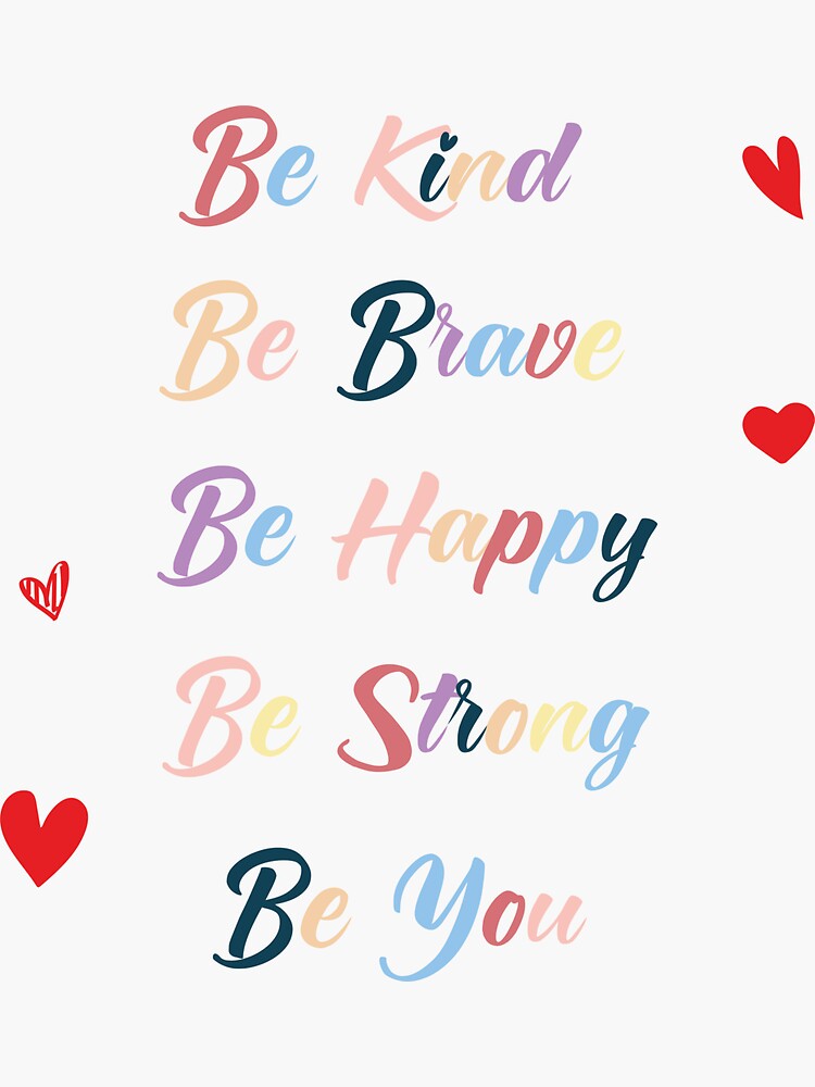 "Be Kind pack sticker funng heart pack sticker" Sticker by ...