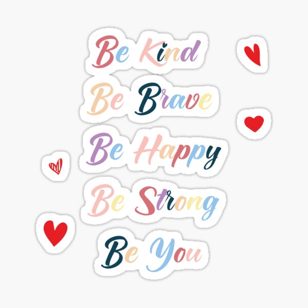 "Be Kind pack sticker funng heart pack sticker" Sticker by ...