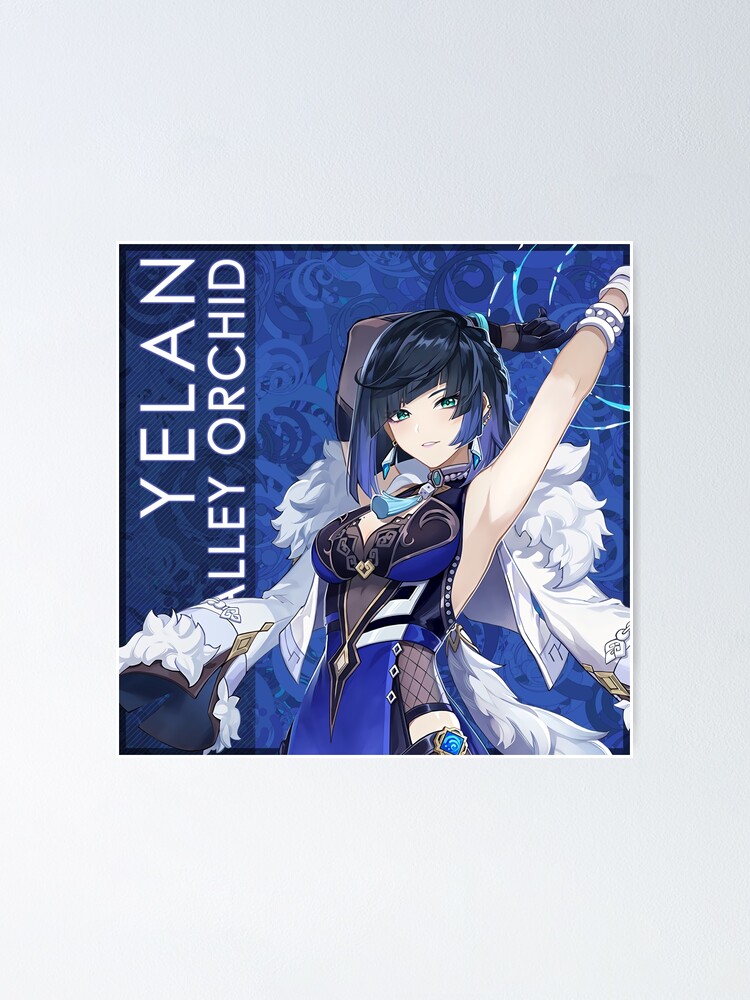 "Yelan Genshin Impact" Poster for Sale by dudu-inpajamas | Redbubble
