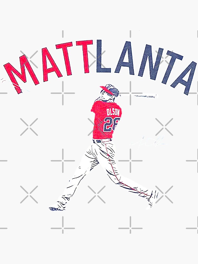 "Matt Olson" Sticker by Gid-Var | Redbubble
