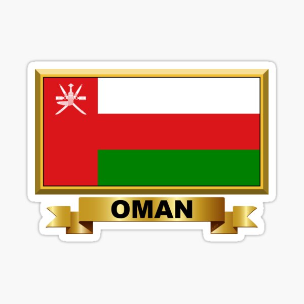"OMAN Flag Gifts, Phone Cases, Stickers & Products (N)" Sticker by ...