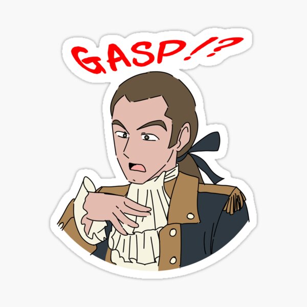 "CBS Ghosts - Isaac Gasp" Sticker for Sale by Quixilvrr | Redbubble
